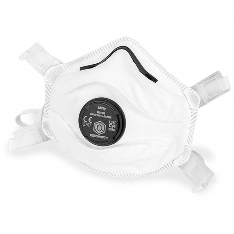 Beeswift BBP3VN P3 Mask Valved White x5 per pack