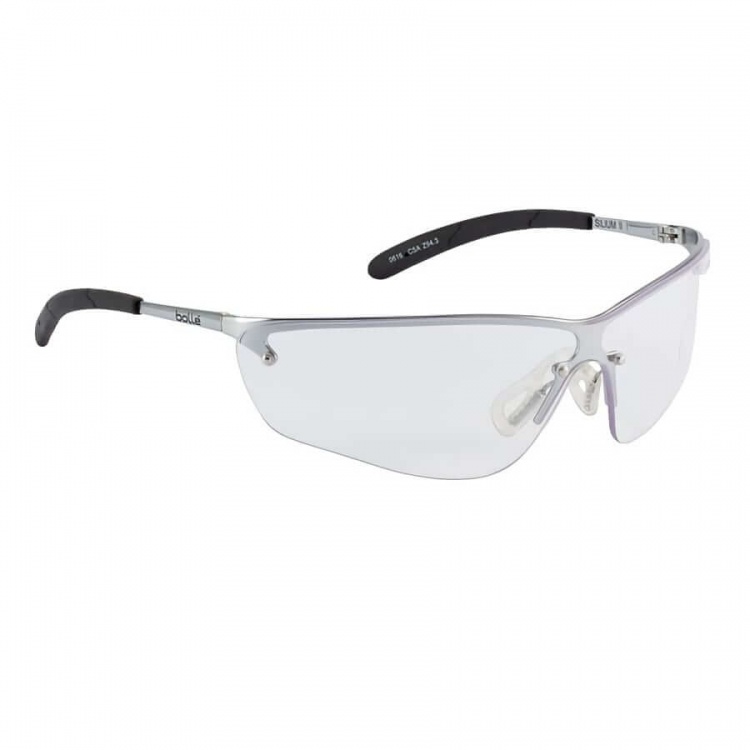 Bolle Safety Silium Spectacles Clear Metal Frame | BK Safetywear
