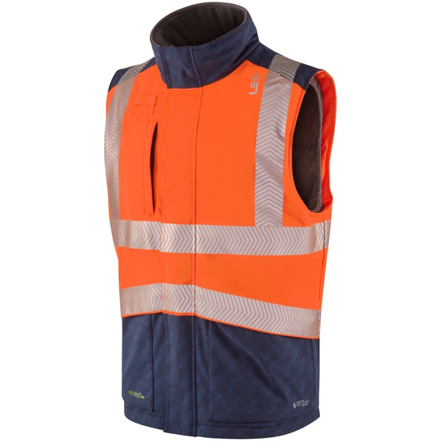 Leo Workwear BW02-O/NP-LEO Halsinger Leo EcoViz Performance+ Bodywarmer ...