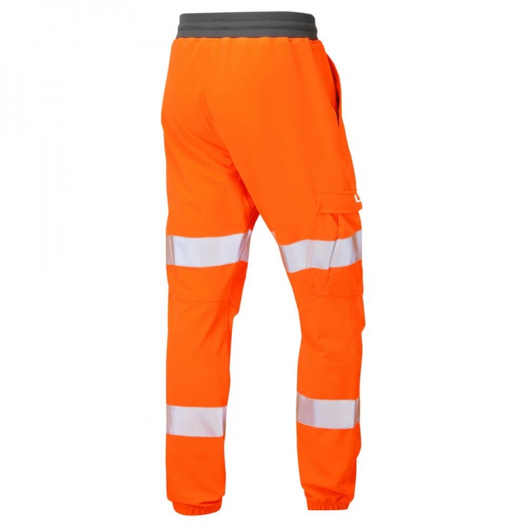 Leo Workwear JT01-O Hawkridge Class 1 Hi Viz Jogging Trouser in Orange