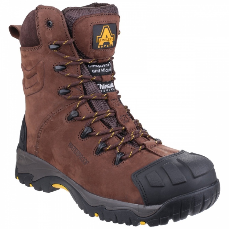 Amblers Safety AS995 Pillar Waterproof Hi-leg Lace up Safety Boot S3 WR ...
