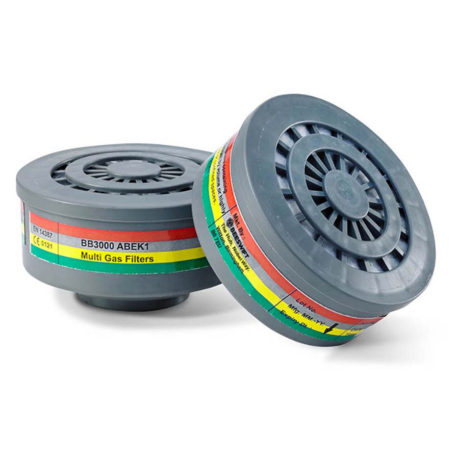 Beeswift BB3000 ABEK 1 Filters (Pair) | BK Safetywear