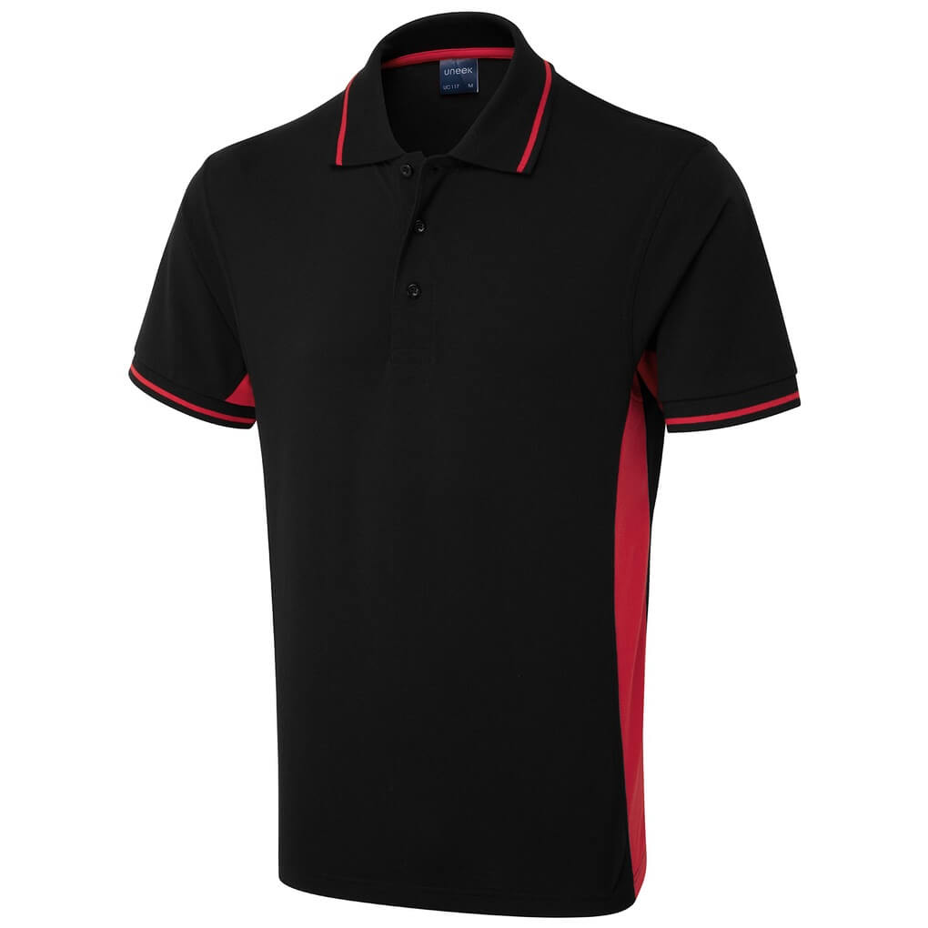 Uneek Clothing UC117 Two Tone Polo Shirt | BK Safetywear