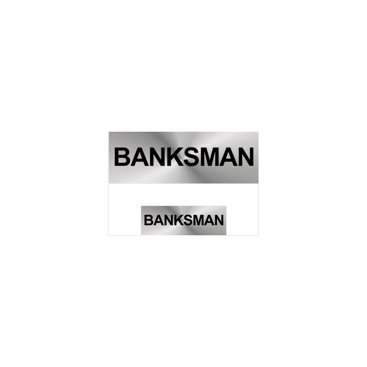 Banksman Reflective Badge (Front & Back) | BK Safetywear