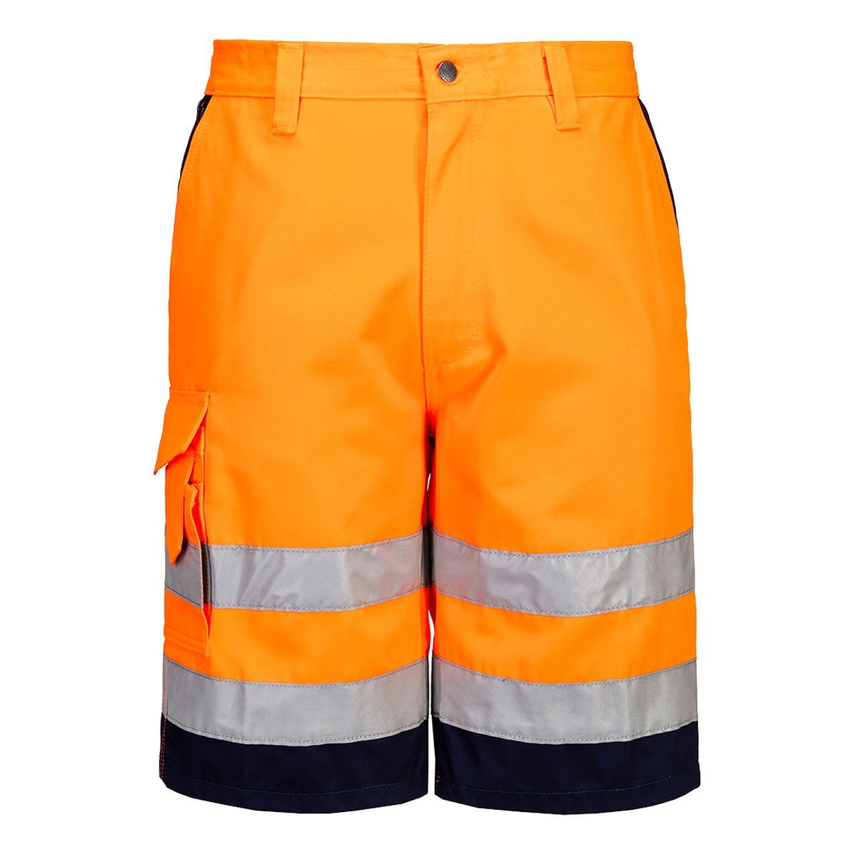 Portwest E043 Hi Vis Poly Cotton Shorts | BK Safetywear