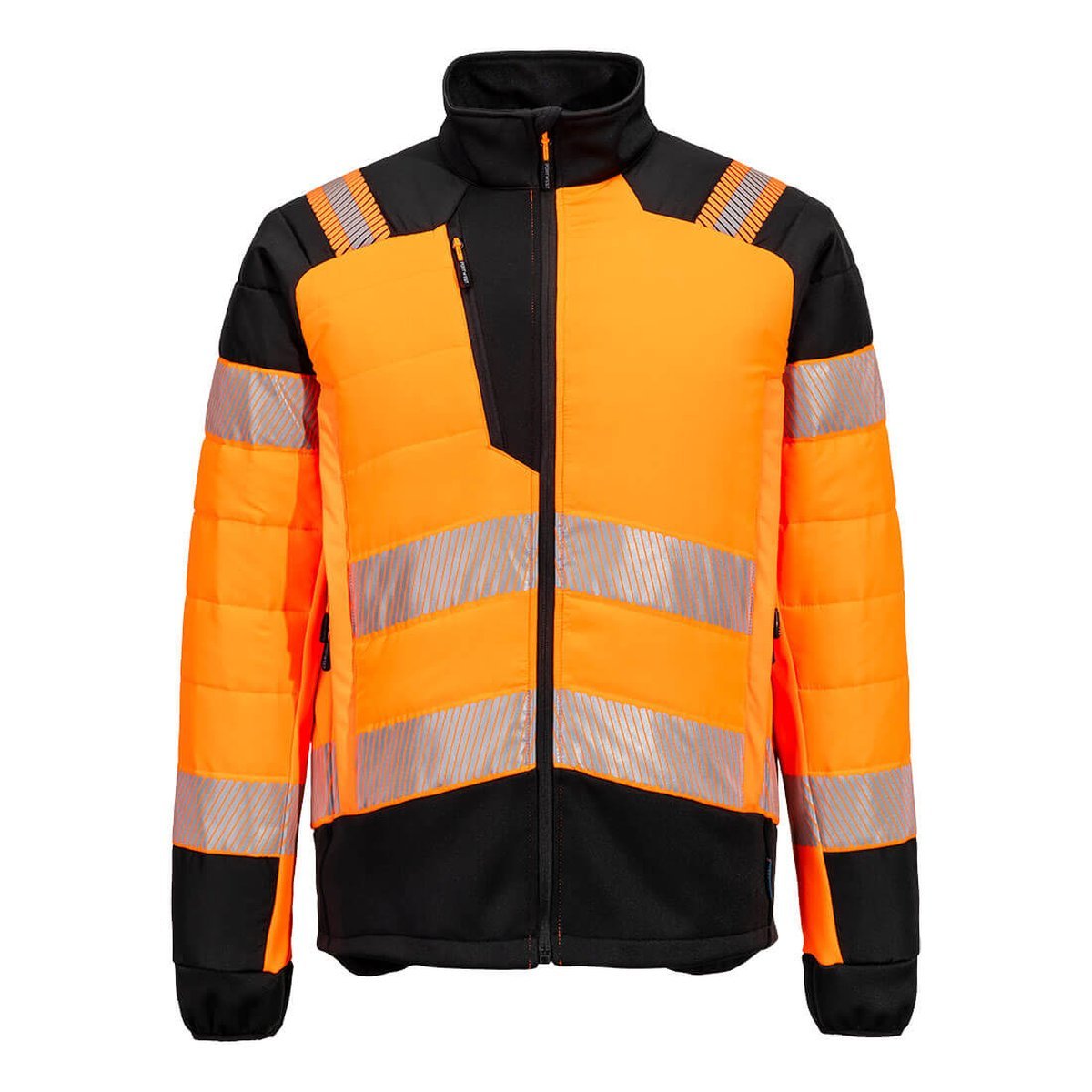 Portwest T170 PW3 Hi-Vis Hybrid Baffle Jacket | BK Safetywear
