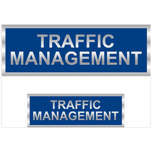 Traffic Management Reflective Badge (Front & Back)