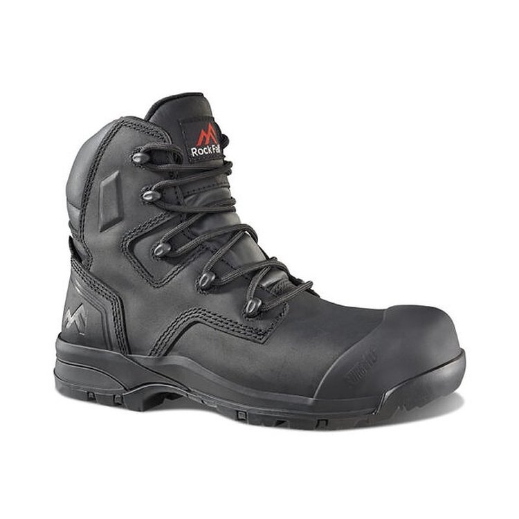 Rock Fall RF725 Carbon Black Waterproof ESD Women's Safety Boot | BK ...
