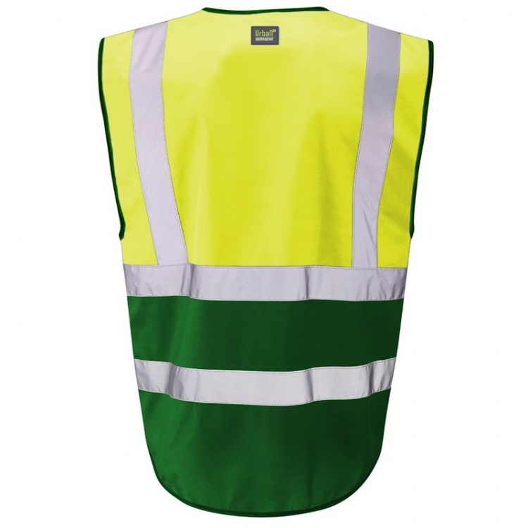 Urban54 Hi Vis Superior Vest Yellow / Emerald Green